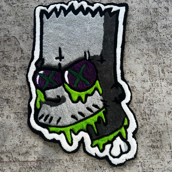 Royal matrix rugs | Other | Custom Turfing Rug Bart Simpson | Poshmark